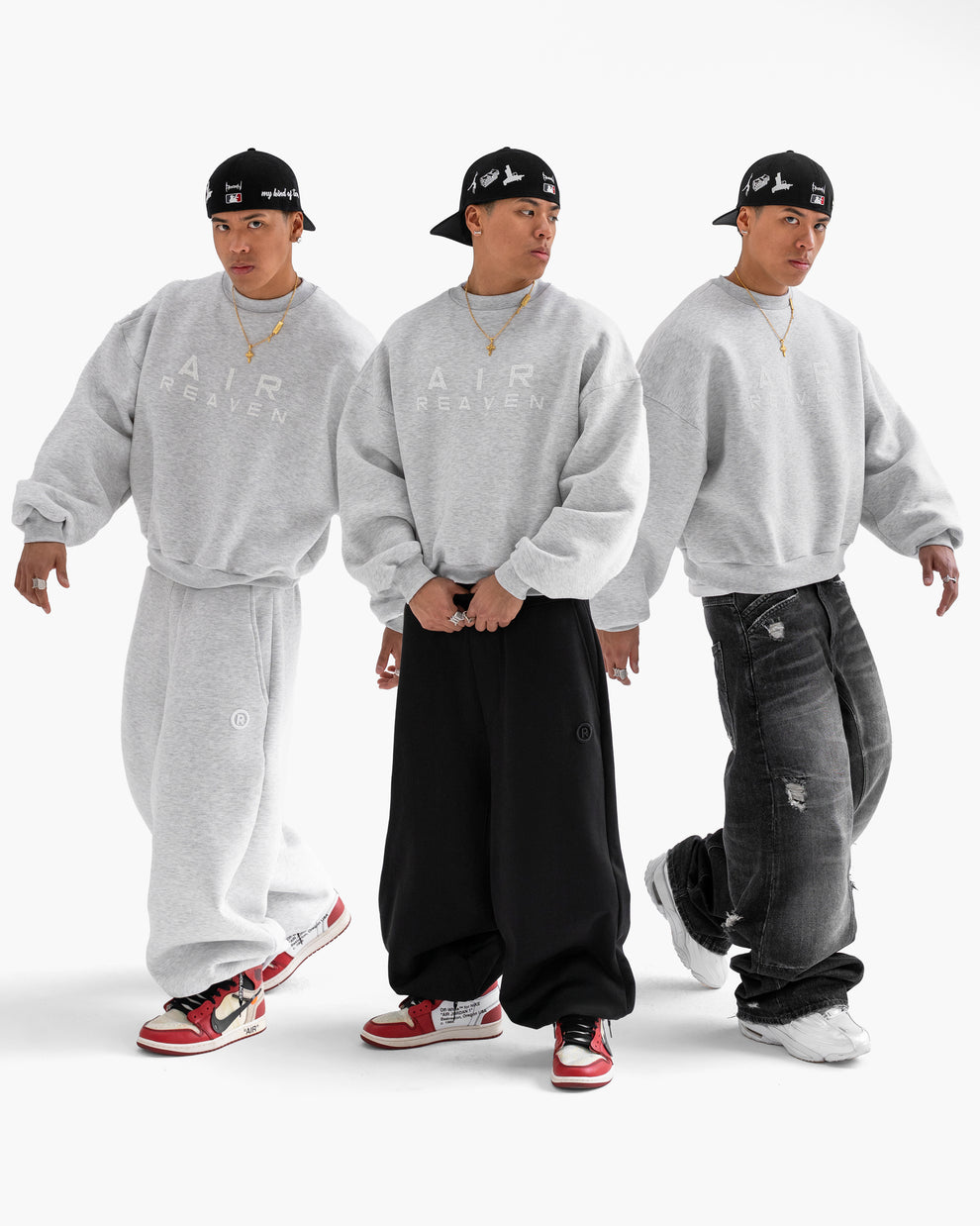 Reaven Grey Air Reaven Crewneck